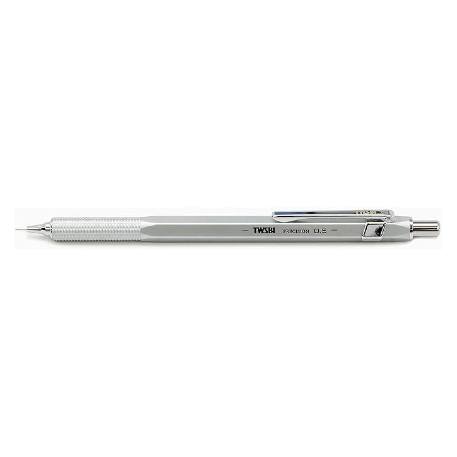Precision Mechanical Pencil Silver 0.5mm Fix Tip - Walmart.com
