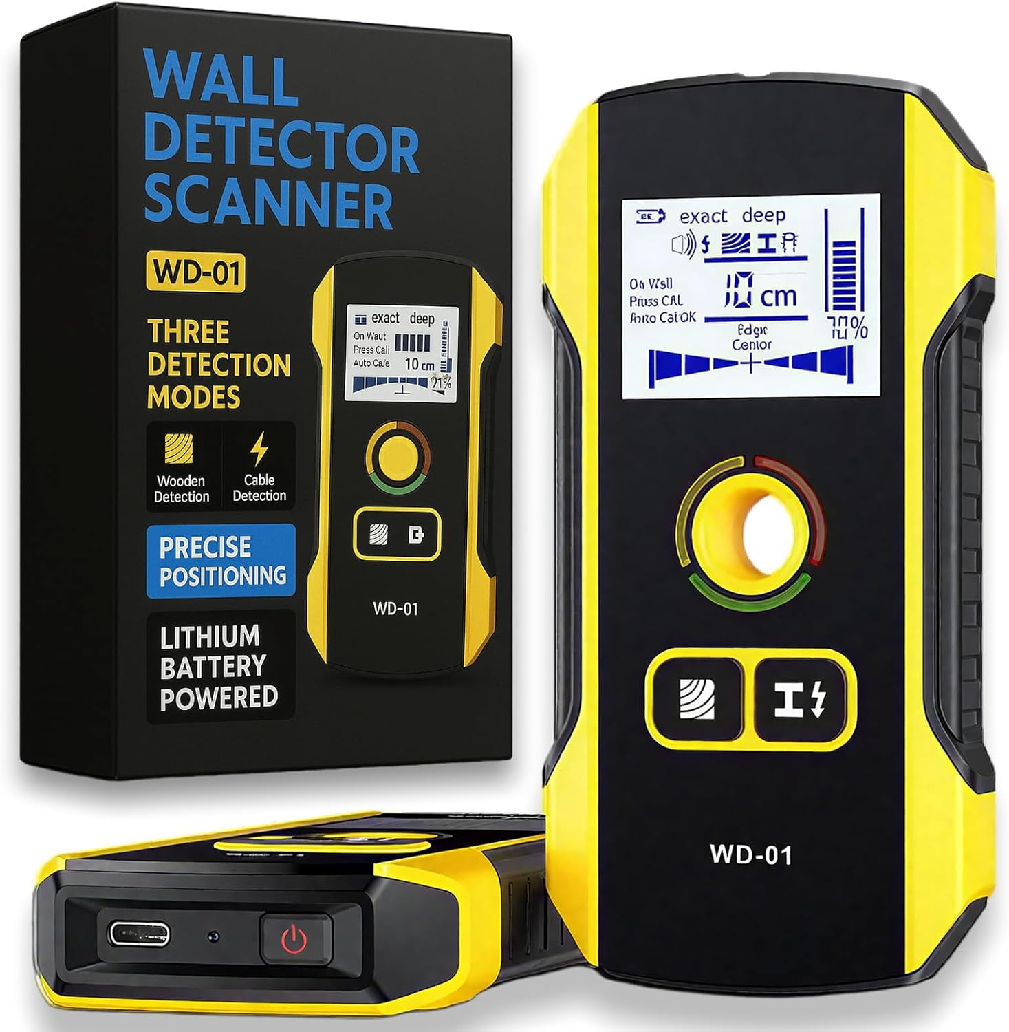 Precision Metal Detector Wall Scanner with Positioning Hole 2025 ...
