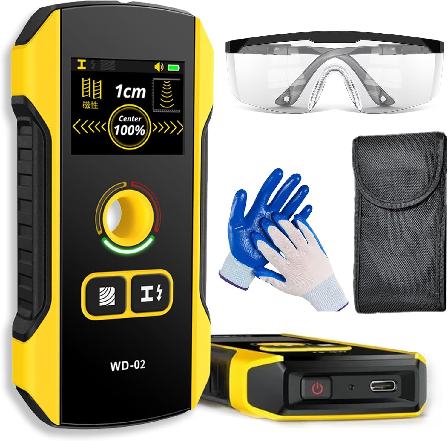 Precision Metal Detector Wall Scanner with Positioning Hole, 3-in-1 ...