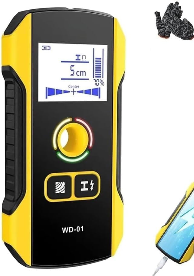 Precision Metal Detector Wall Scanner with Positioning Hole, 6-in-1 ...