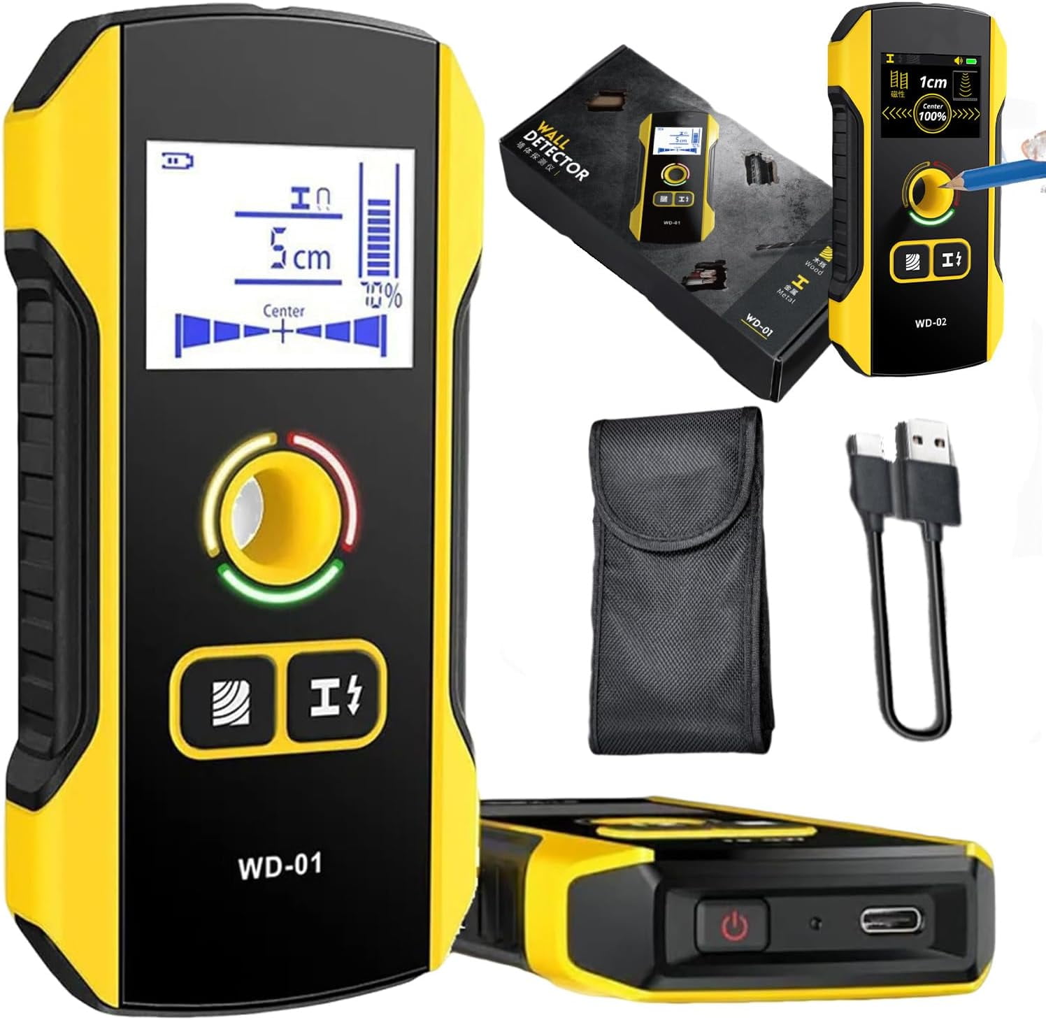 Precision Metal Detector Wall Scanner with Positioning Hole, Stud ...