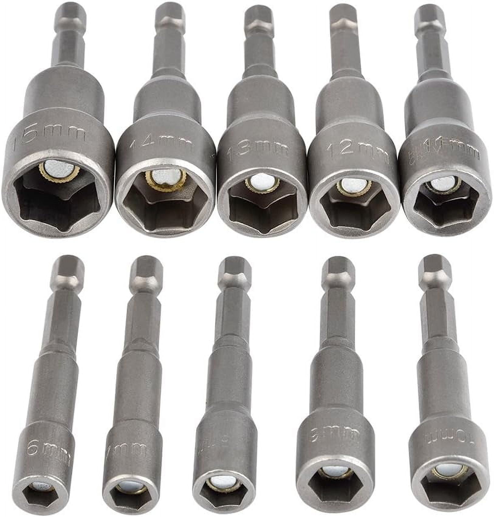 Precision Metric Hex Shank Nut Driver Set, Magnetic Nut Driver Bits ...