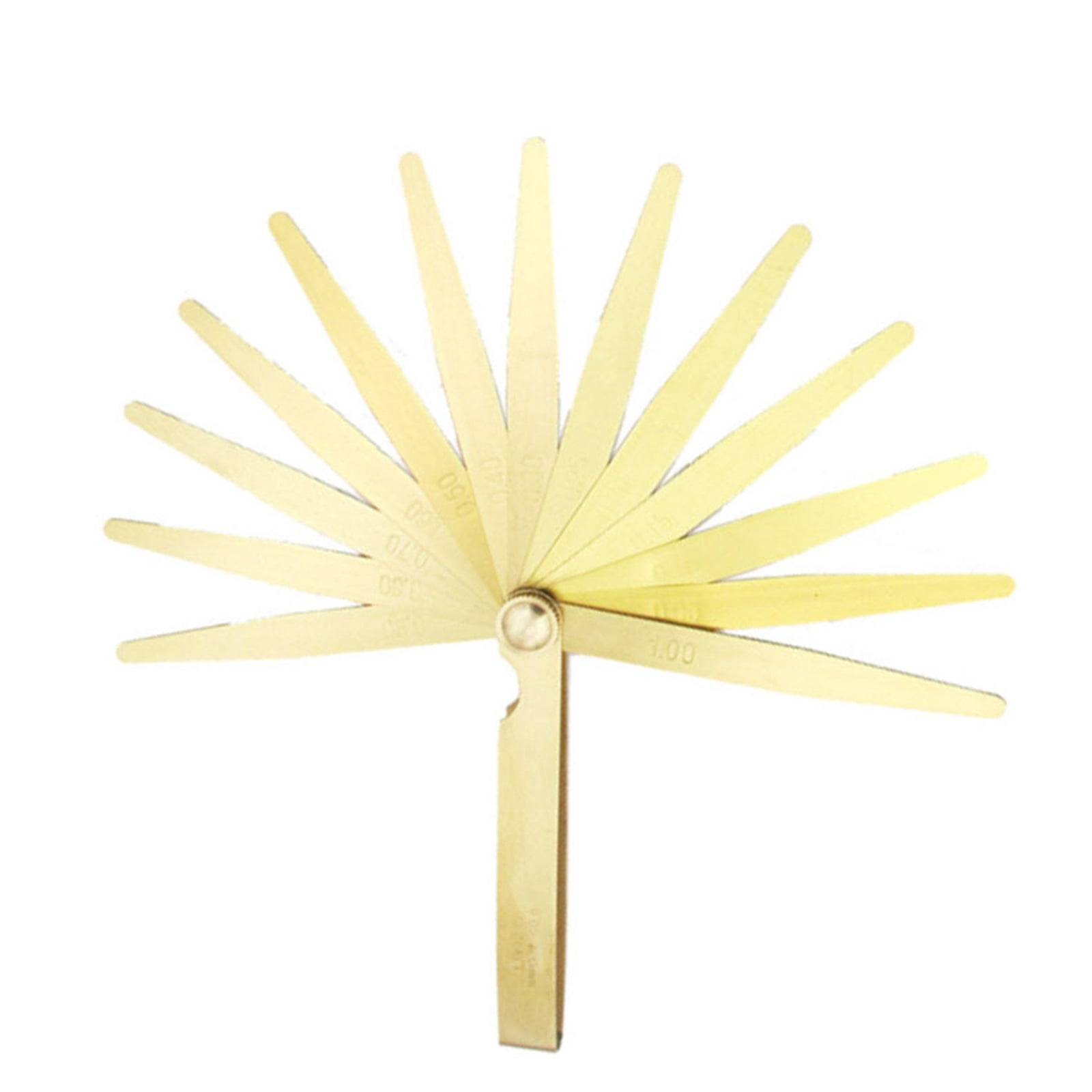 Precision Metric Thickness Feeler Gauge 0.05-1mm 13 Blades Brass ...