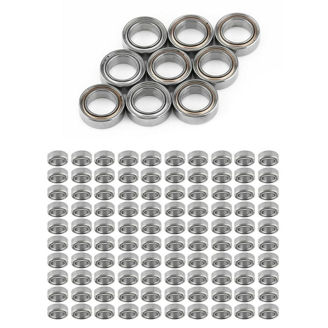 Precision Miniature Bearings 5mm Inner x 8mm Outer x 2.5mm Height, 100 ...