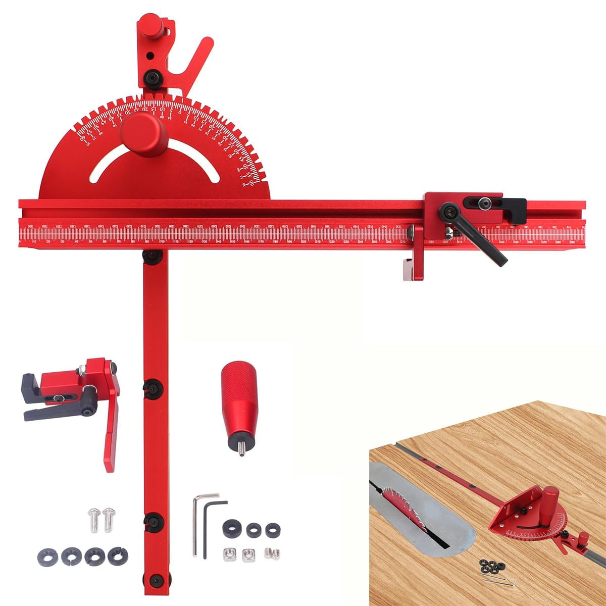 Precision Miter for Table Saw, Standard Slot 3/4x 3/8, Table Saw Miter ...