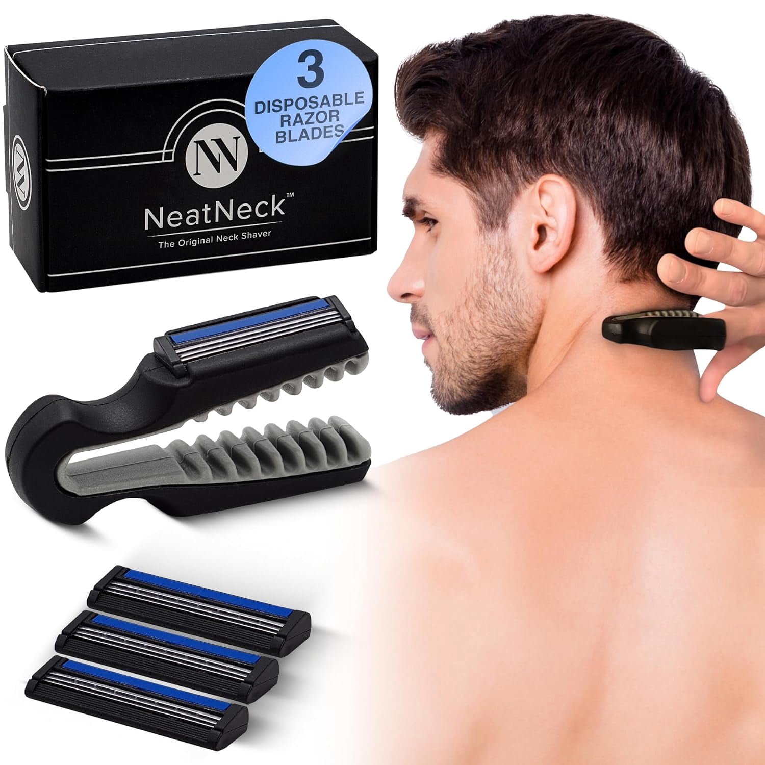 Precision Neck Shaver for Men and Women - Compact & Comfortable Grip ...