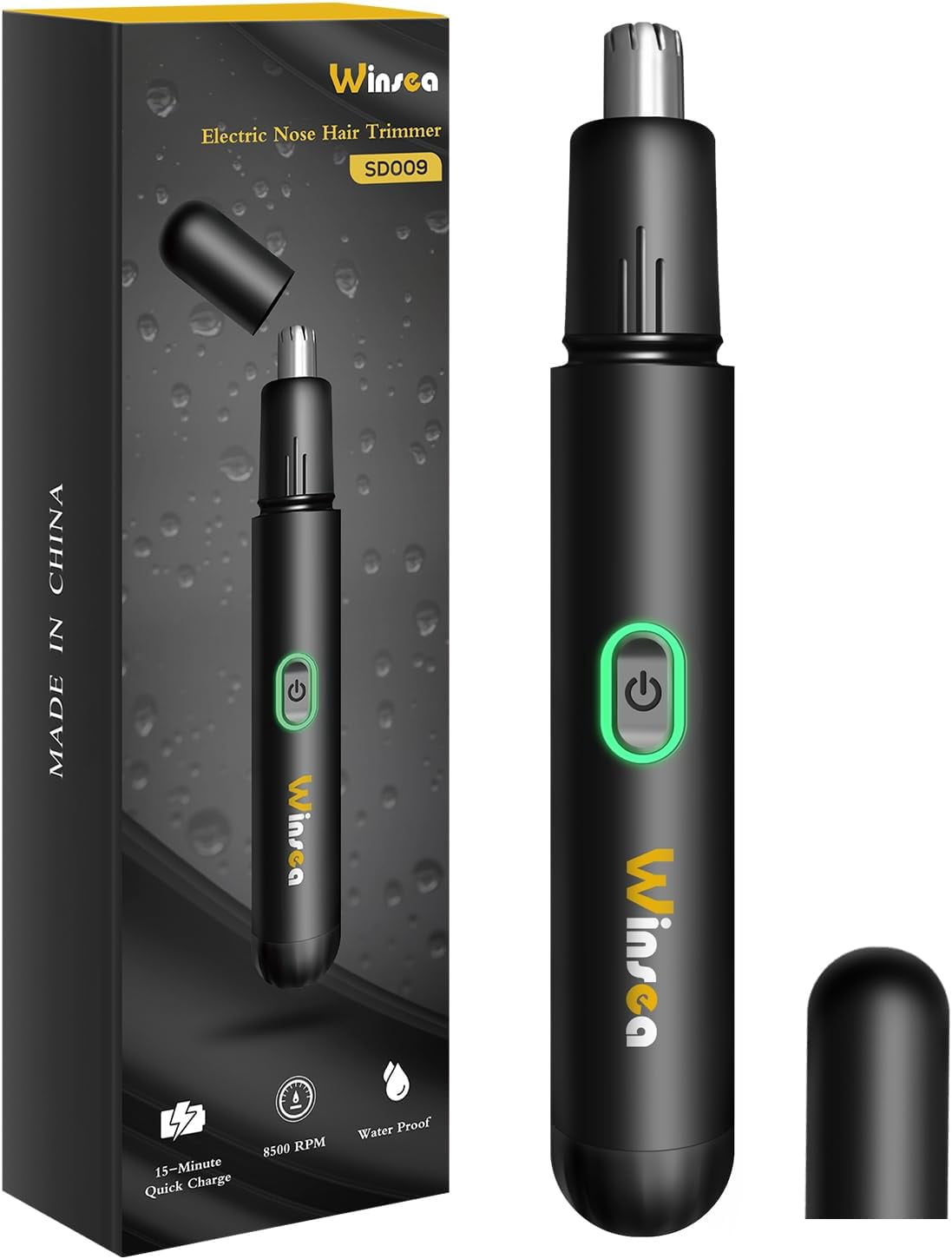 Precision Nose Hair Trimmer – 360° Safe & Efficient Electric Trimming ...
