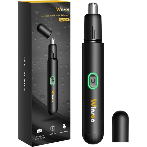Precision Nose Hair Trimmer – 360° Safe & Efficient Electric Trimming ...