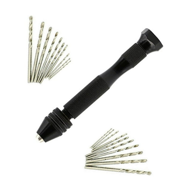 Precision Pin Vise Hand Drill with Drill Bits Set of 20 Pieces Rotary ...