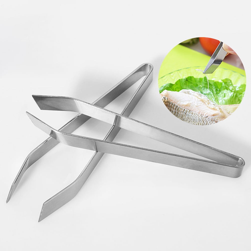 Precision Pliers, Angled Fish Bone Tweezers for Easy Fish Deboning, Non ...