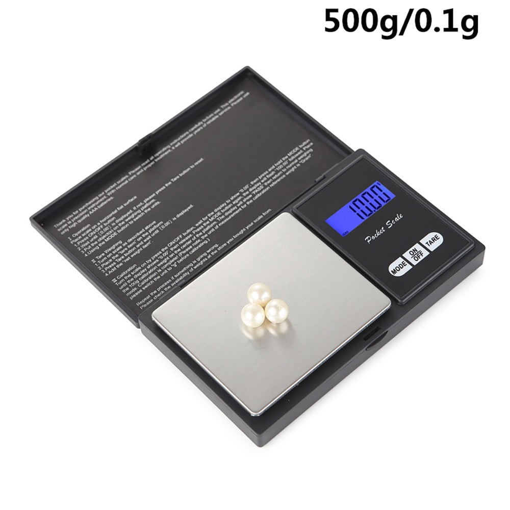 Precision Pocket Scale 500G X 0.01G, Lcd Display Gram Scale Small Food ...
