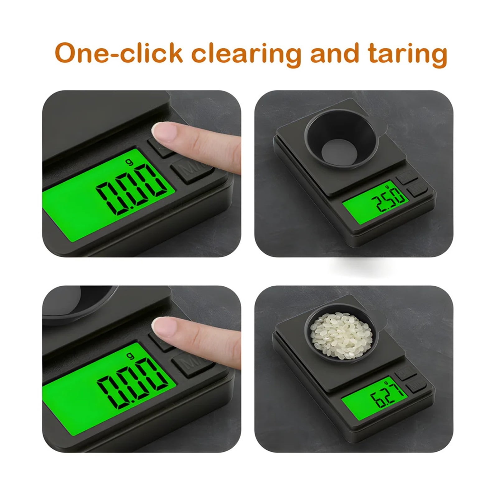 Precision Pocket Scale Digital Gram Food Jewelry Ounces Grains Scale ...