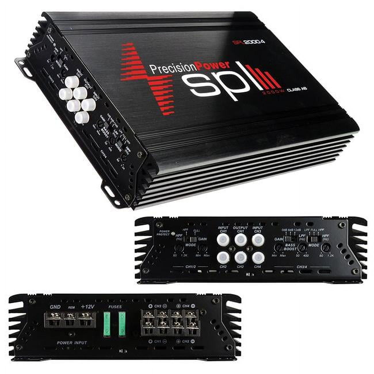 Precision Power Amplifier 2000 Watt Max 4 Channel - Walmart.com