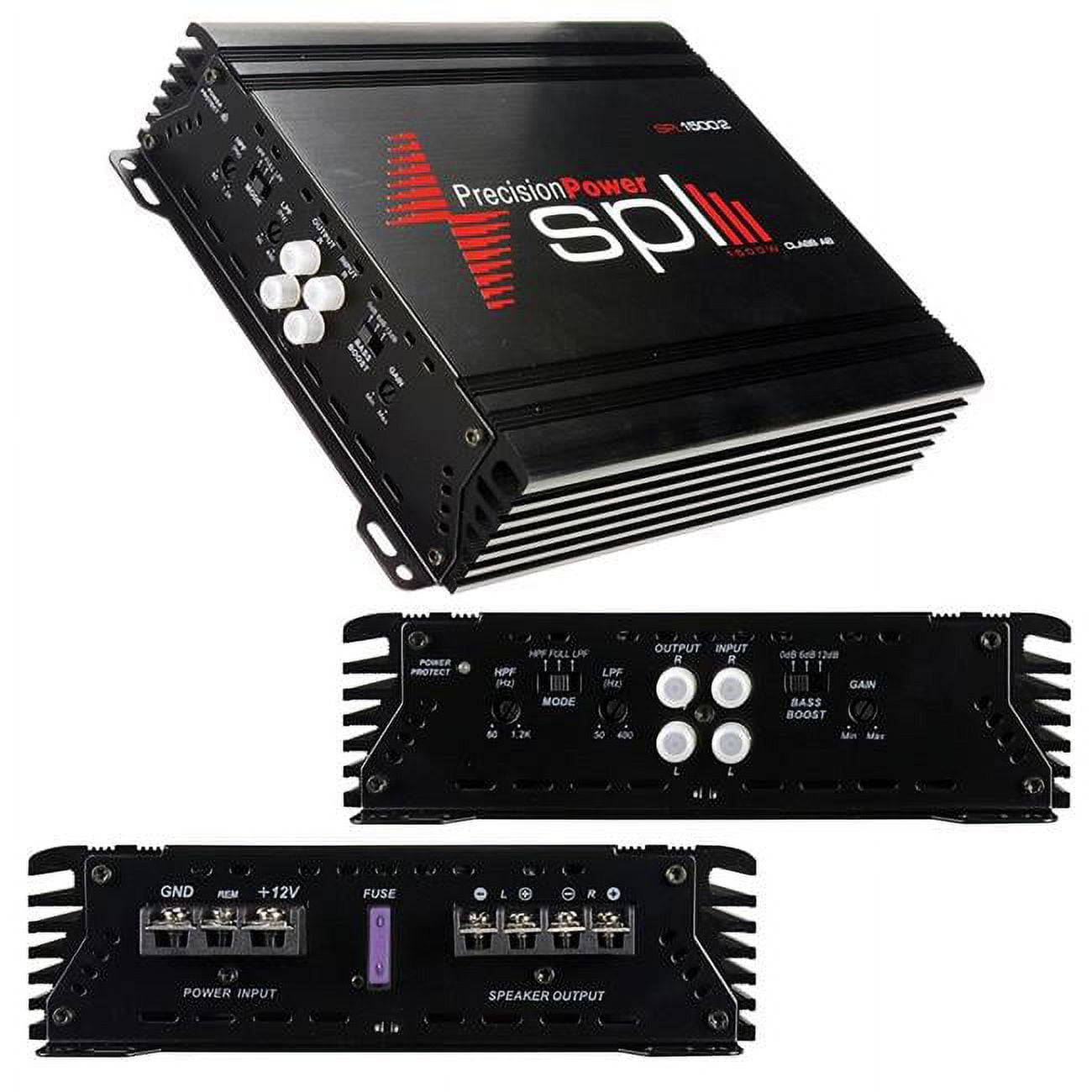 Precision Power Amplifier 1500 Watts Max 2 Channel - Walmart.com