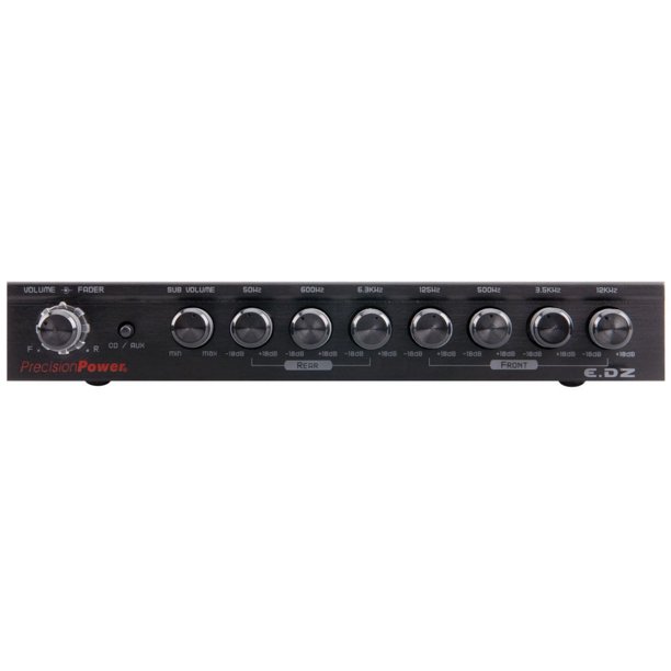 Precision Power E.DZ 7-Band Dual Zone Graphic Equalizer with Auxiliary ...