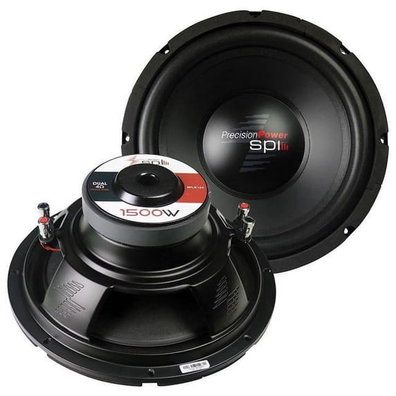Precision Power SPL 12" Woofer Dual 4 ohm VC 1500 Watts Max - Walmart.com
