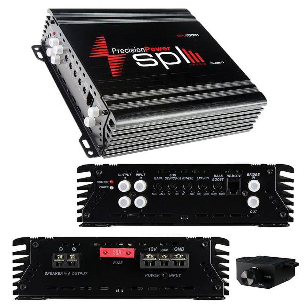 Precision Power SPL15001 1500W Max Mono Class D Amplifier - Walmart.com