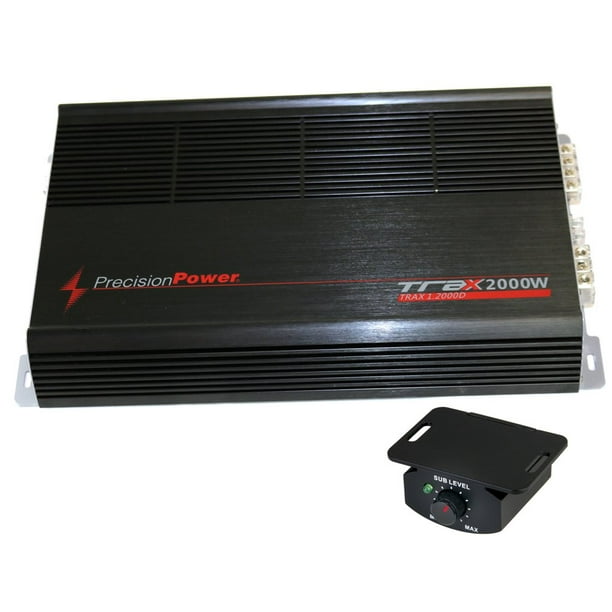 Precision Power TRAX12000D 2000w Mono Car Amp - Walmart Business Supplies