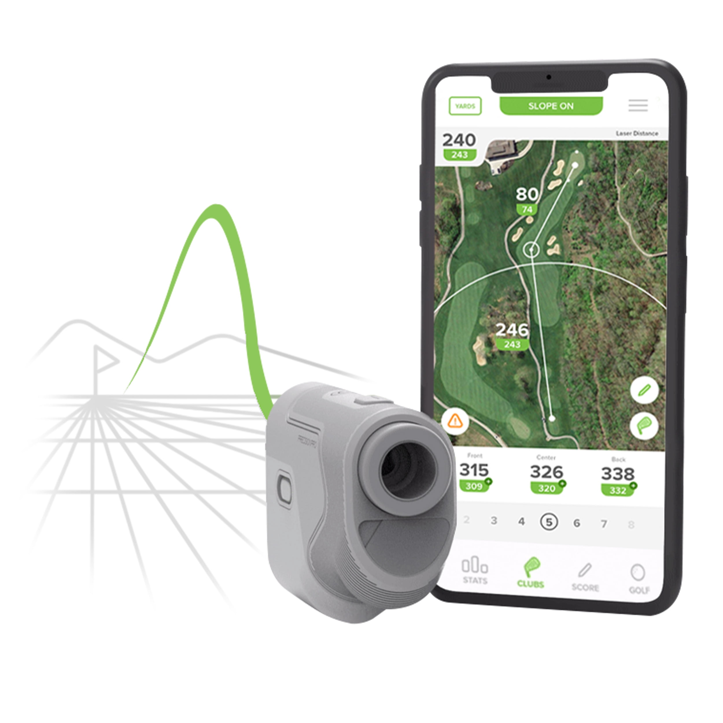 Pre-Owned Precision Pro Golf R1 Smart Grey/White/Green GPS/Range ...