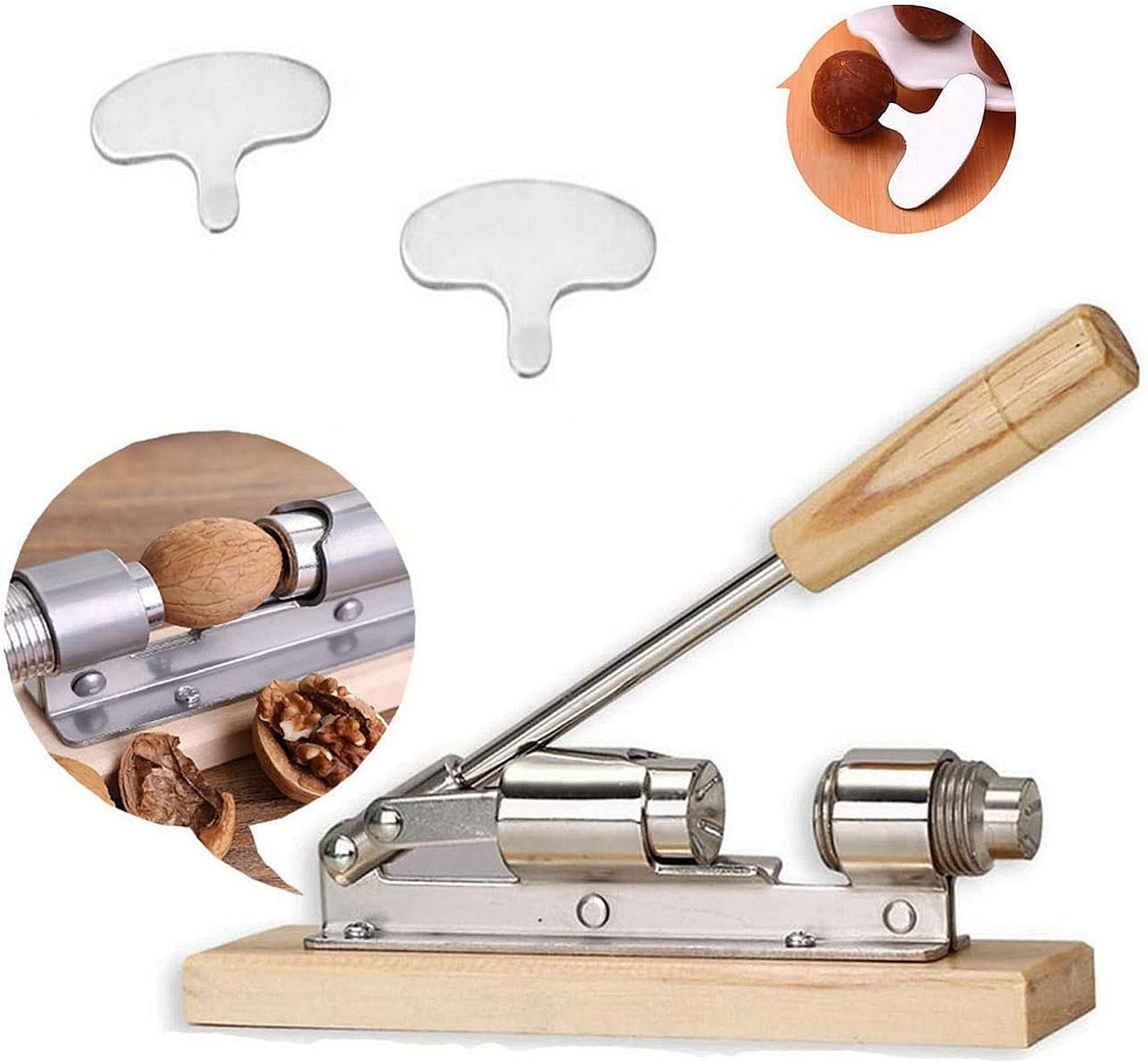 Precision-Processed Heavy Duty Nutcracker, Adjustable Threaded Cone For ...