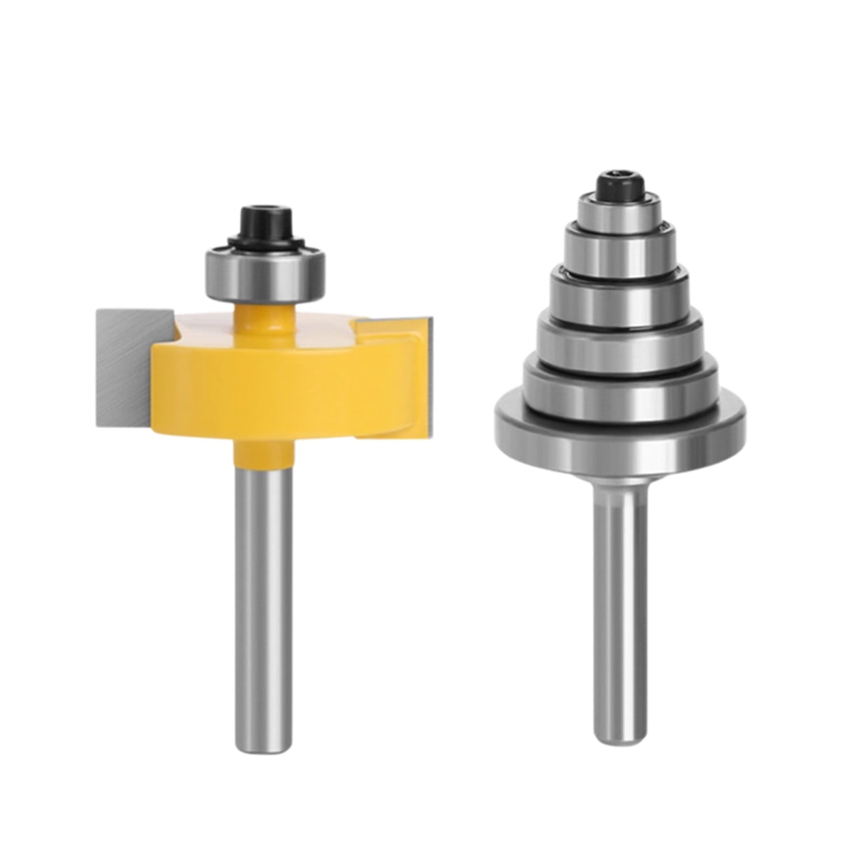 Precision Rabbet Router Bit With Interchangeable Bearings, Industrial ...