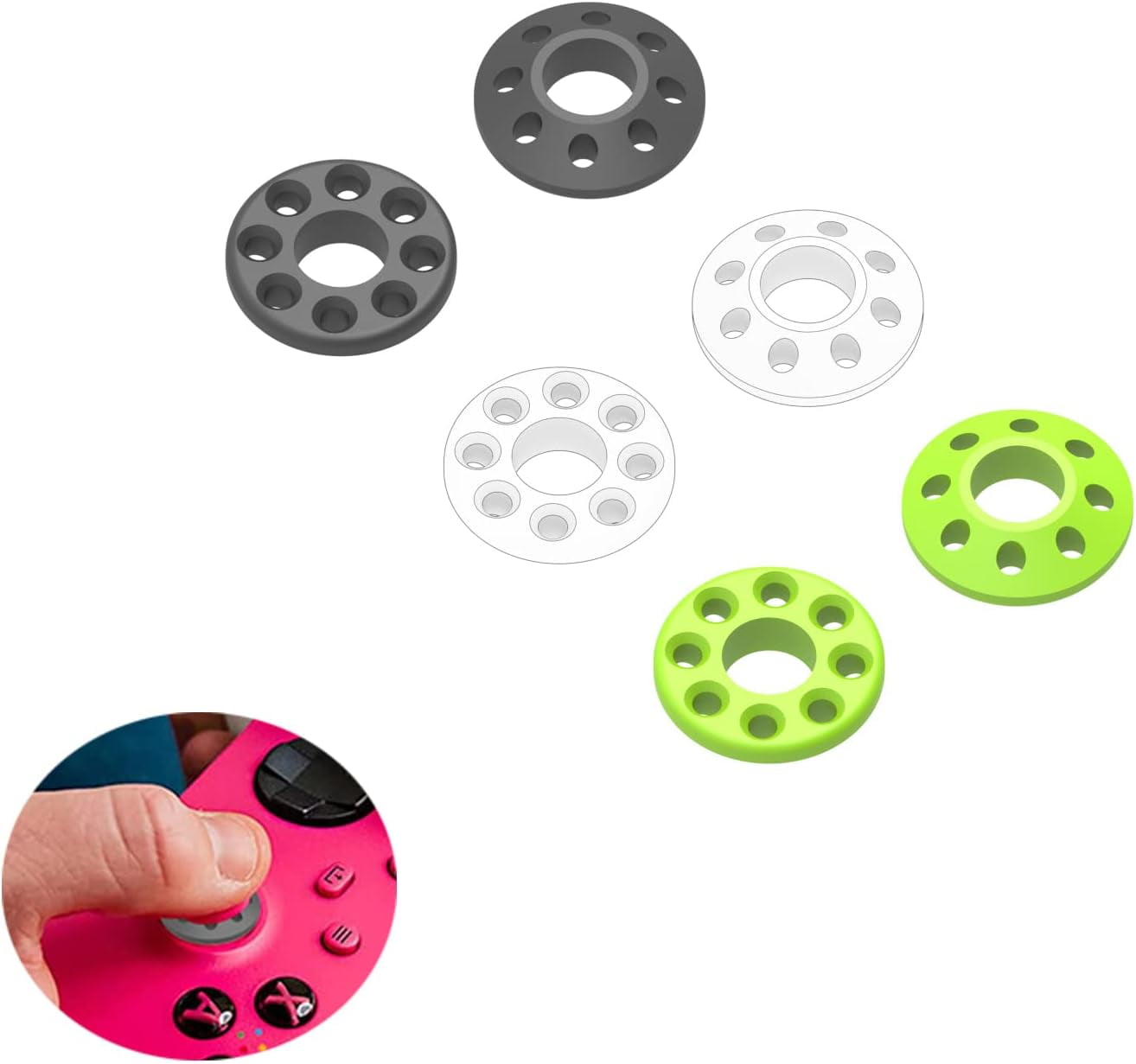 Precision Rings, Aim Assist Motion Control Controller Rings for PS5 ...