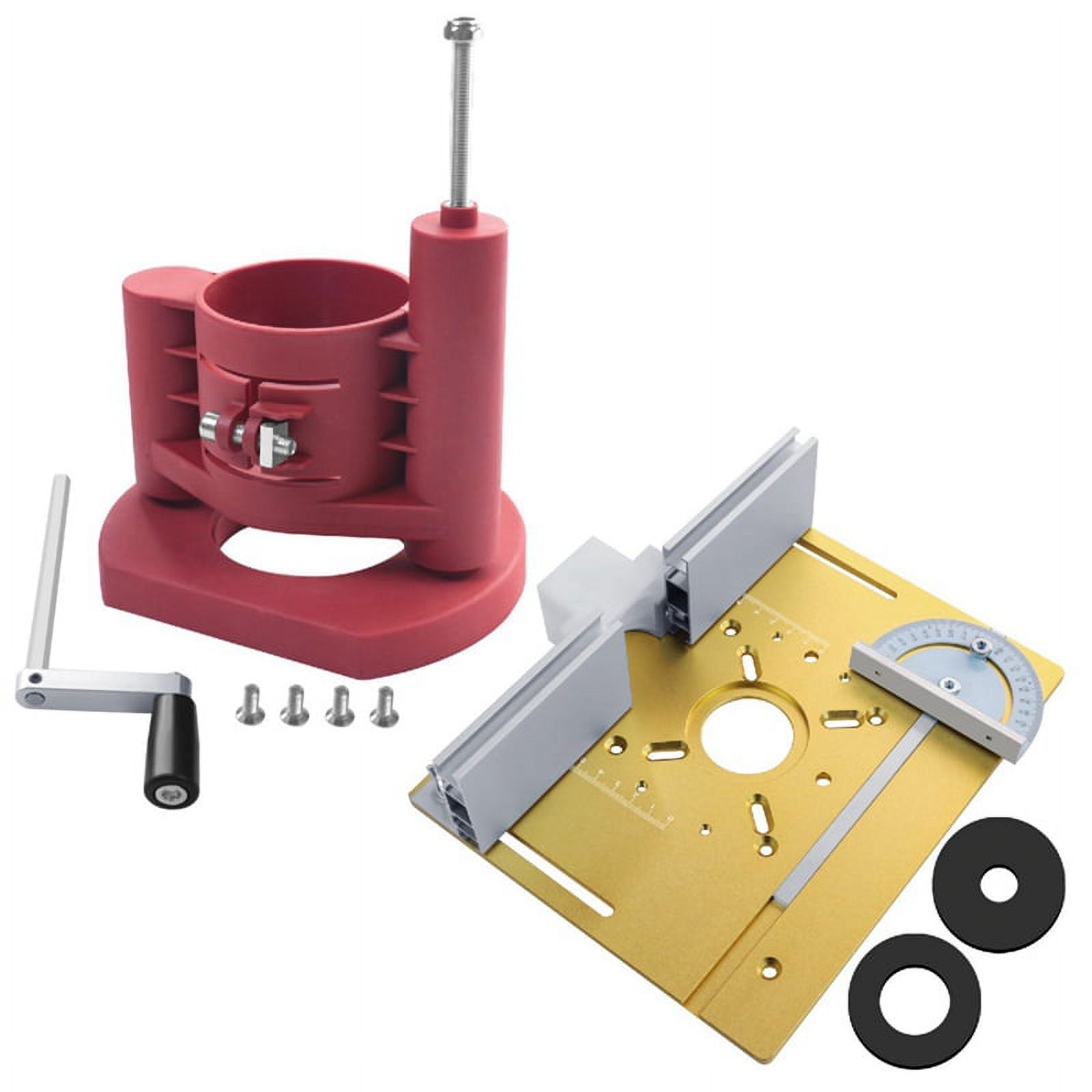 Router Table Lift System -Router Plate Insert Set - for Quick,Accurate ...