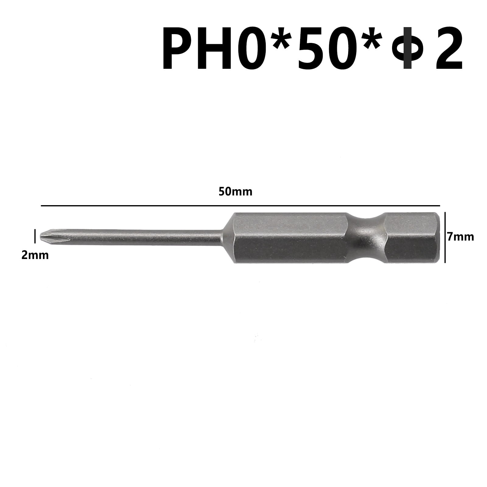 Precision Screwdriver Bit Set with Different Sizes and Types PH00 PH0 ...