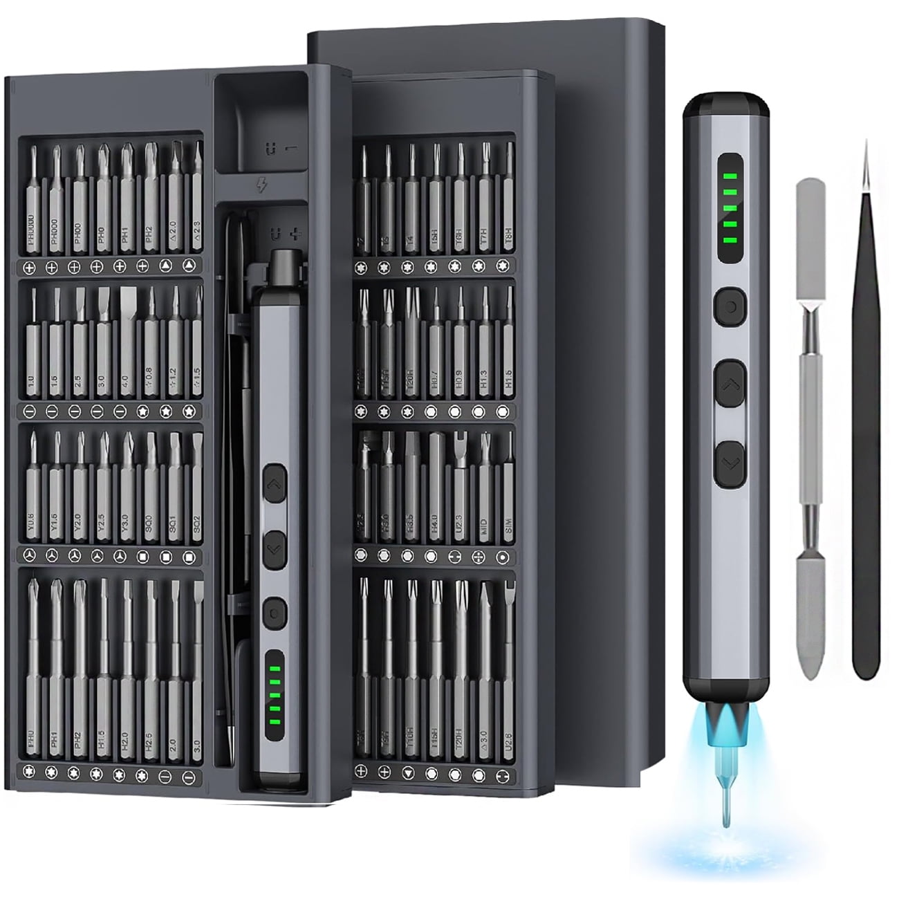 Precision Screwdriver Set, 68 in 1 Mini Electric Screwdriver with LED ...