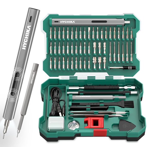 HYCHIKA, Electric Screwdriver Set, 67-in-1 Kit with Magnetic Bits ...