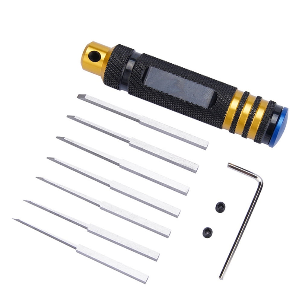 Precision Scriber Tool Set for Model Kits 7 Sharp Blades, Suitable for ...