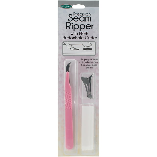 Precision Seam Ripper With Free Buttonhole Cutter - Pink - Walmart ...