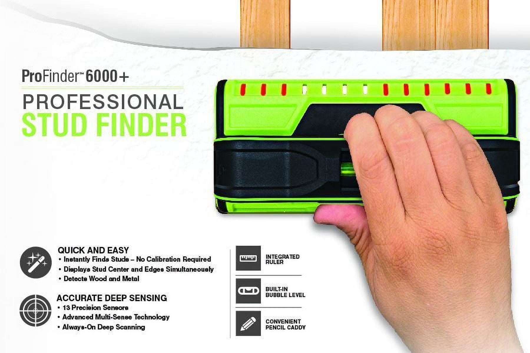 Precision Sensor ProFinder 6000+ Professional Stud Finder Built-in ...