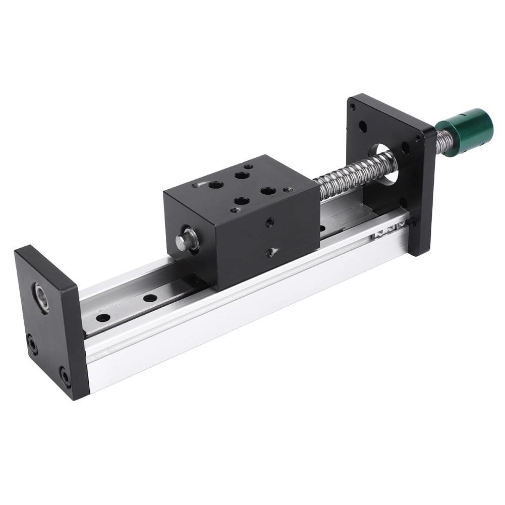 Precision Slide Guide Rail 100mm Stroke Linear Motion Table with 1605 ...