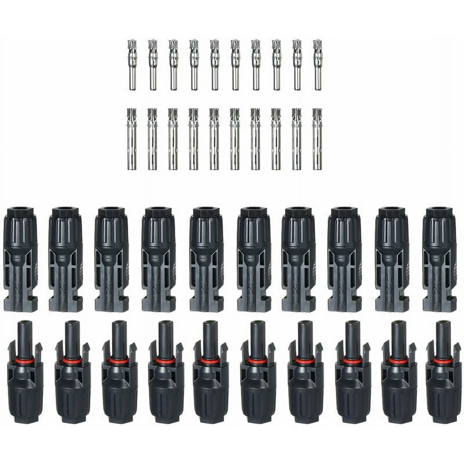 Precision Solar Connectors, 10 Pairs Male/Female Advanced Ppo Material ...