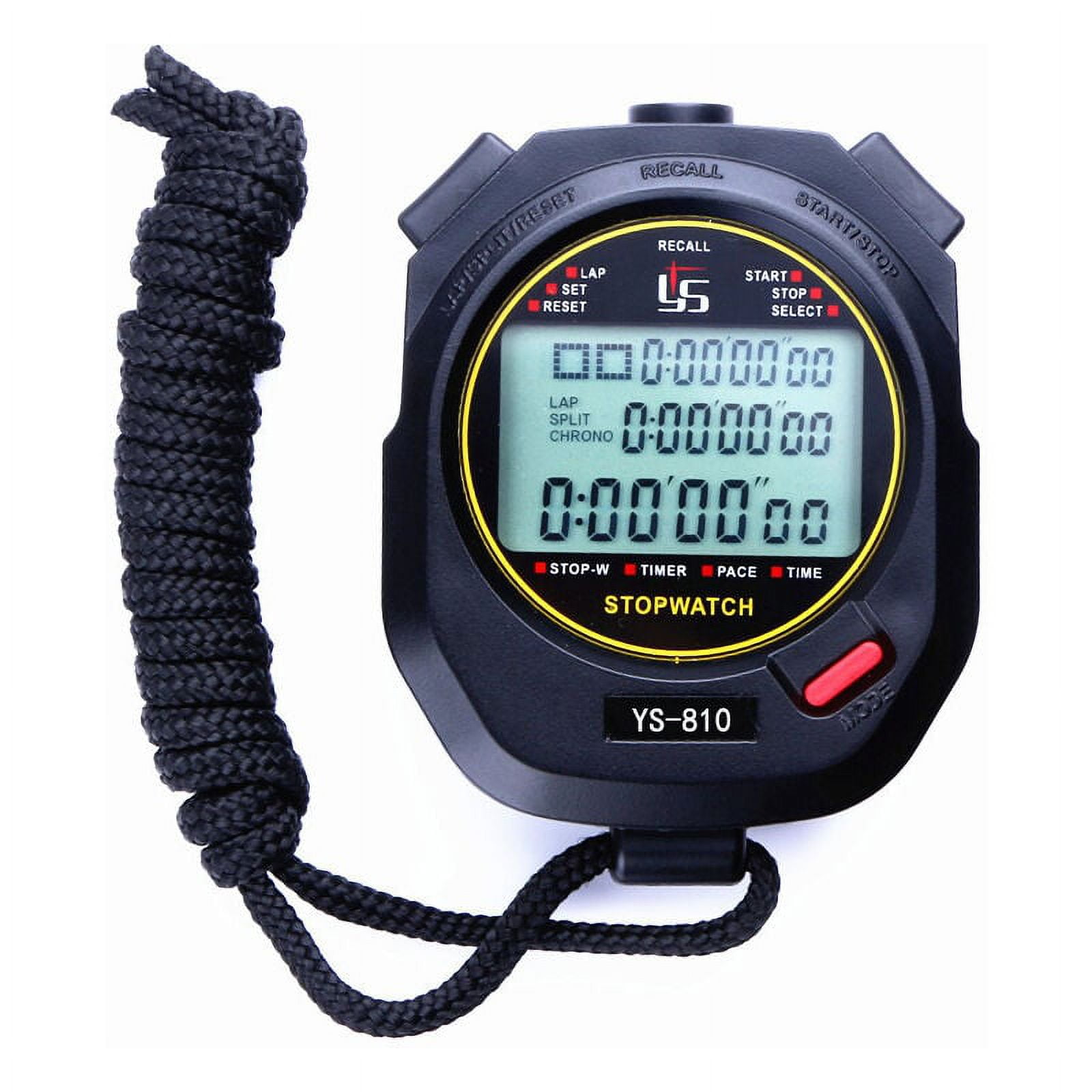 Precision Sport Stopwatch with Date Time and Alarm Function, Ideal for ...
