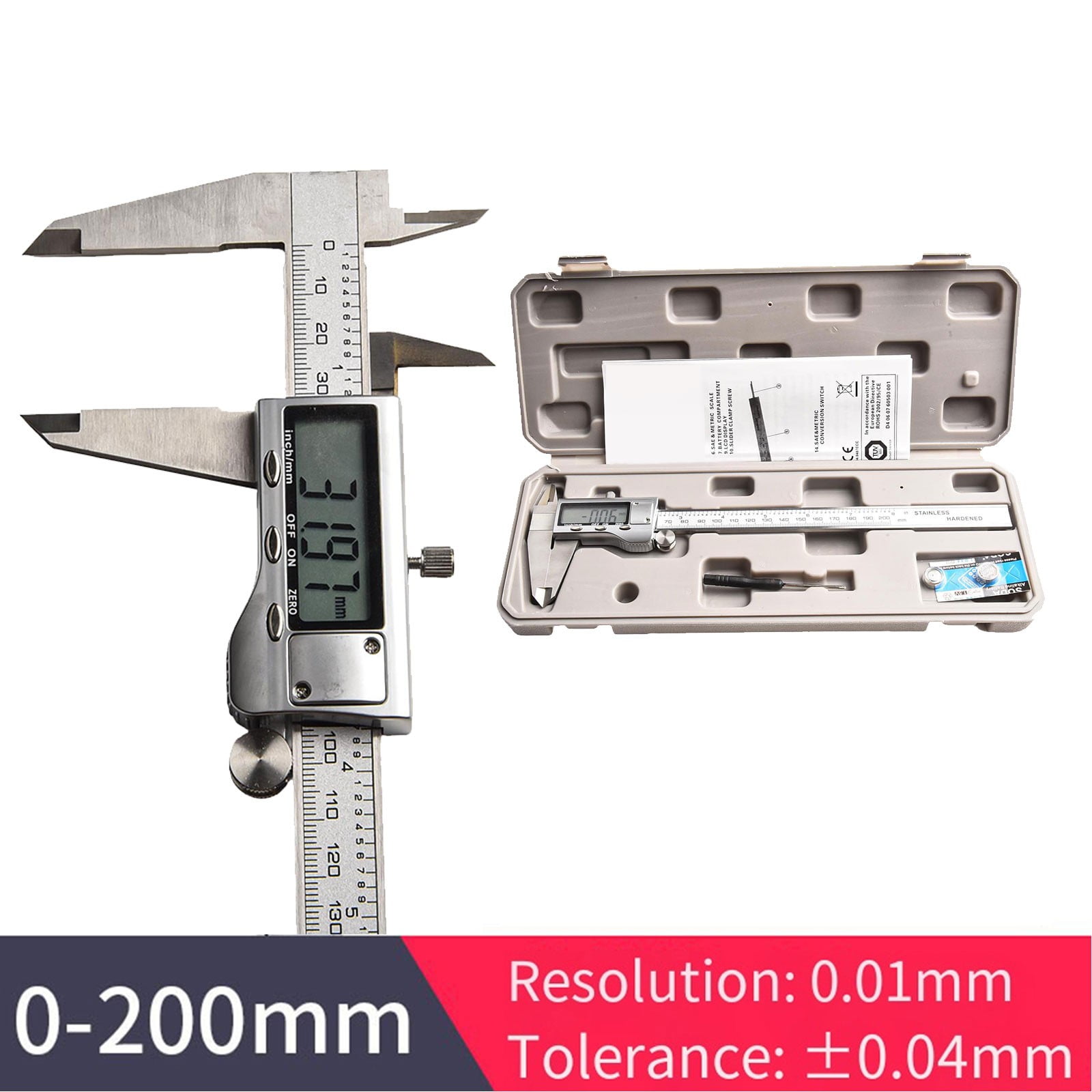 Precision Stainless Steel Electronic Digital Vernier Caliper - Accurate ...