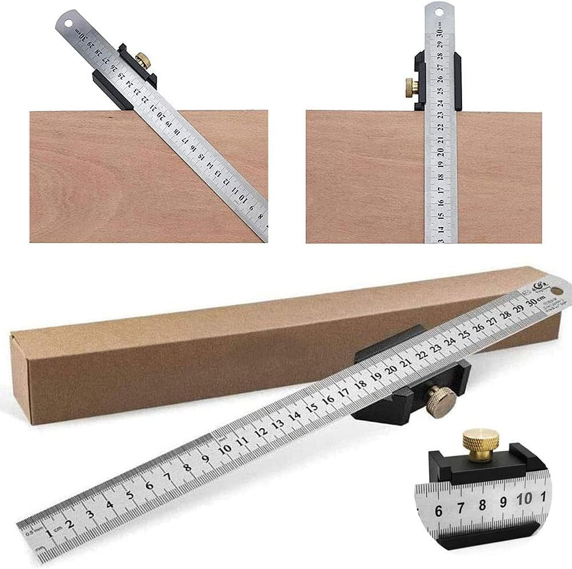 Precision Stainless Steel Marking Tool, Woodworking Gauge For 45 And 90 ...