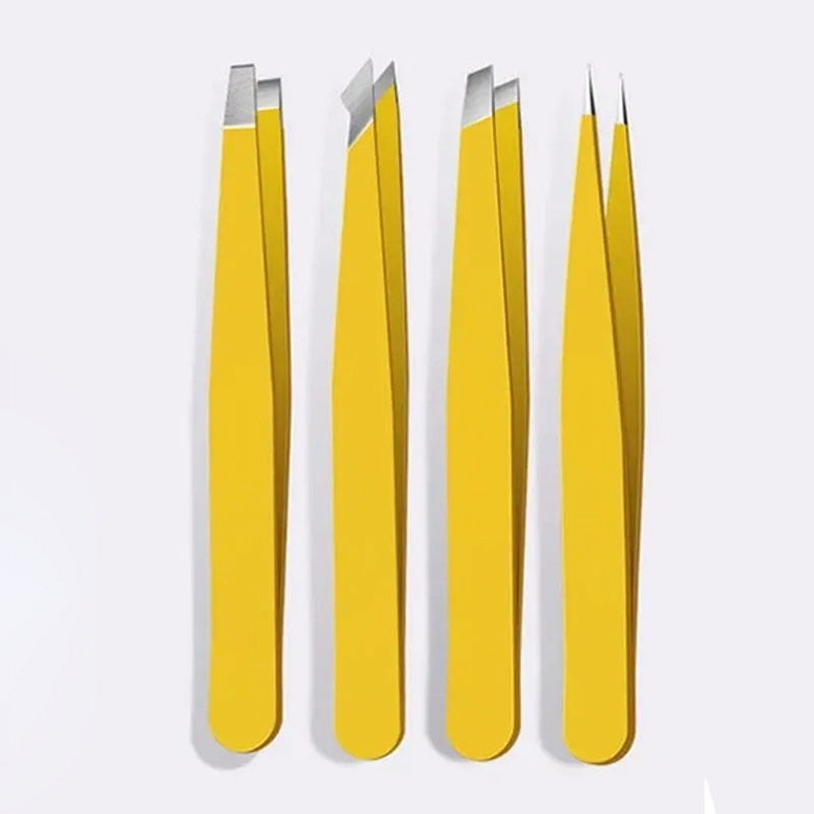 Precision Stainless Steel Tweezers for Eyebrow Hair Facial Hair Removal ...