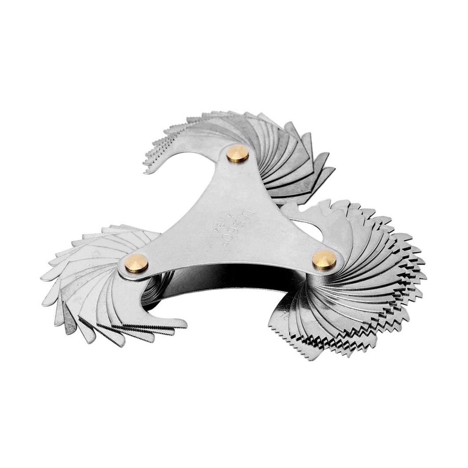 Precision Stainless Steel US Screw Pitch Gauge 51Pcs Thread Blades 60 ...