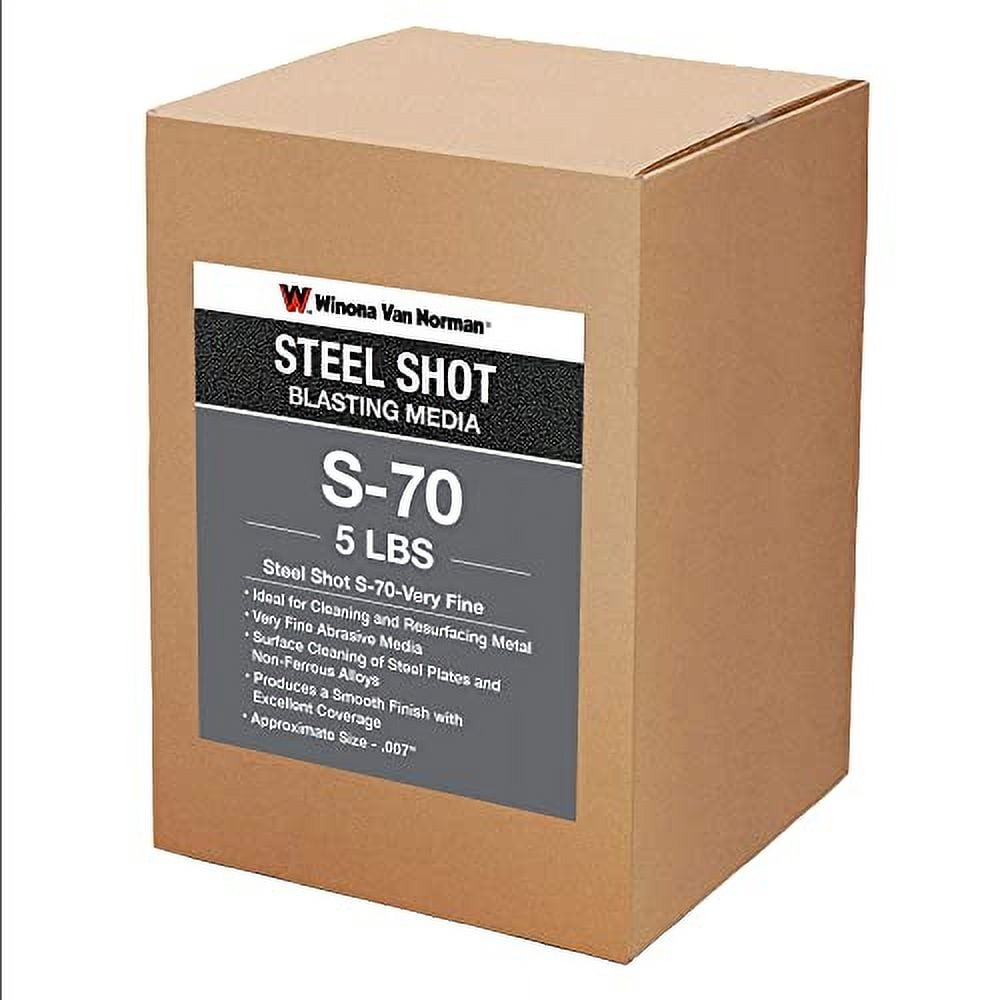 Precision Steel Shot #70 (.20mm / 0.007") - Ultra-Fine Abrasive for ...