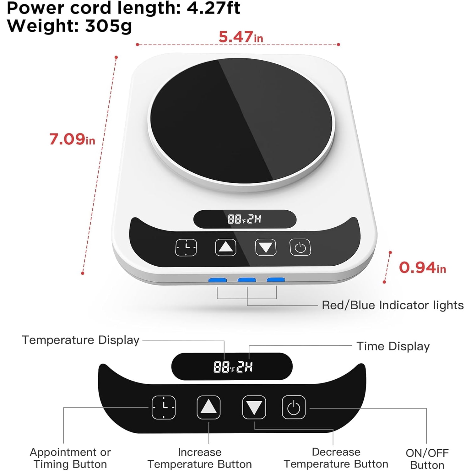 Precision Temperature Bread Dough Warmer with Timer Function and ...