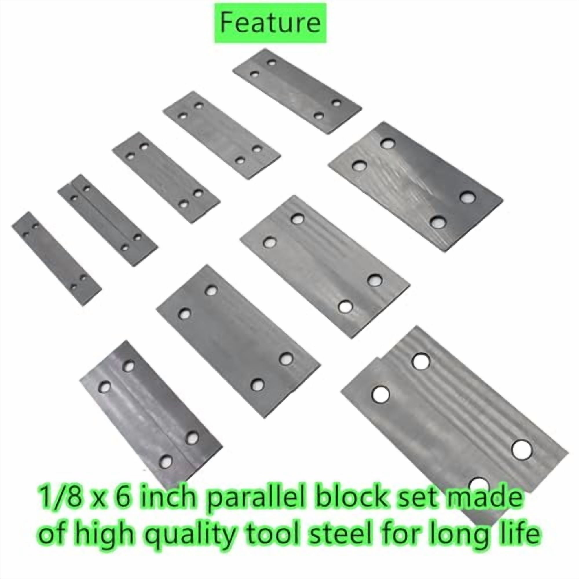 Precision Thin Parallel Block Set 1/8 x 6 Inch Parallel Block Set ...