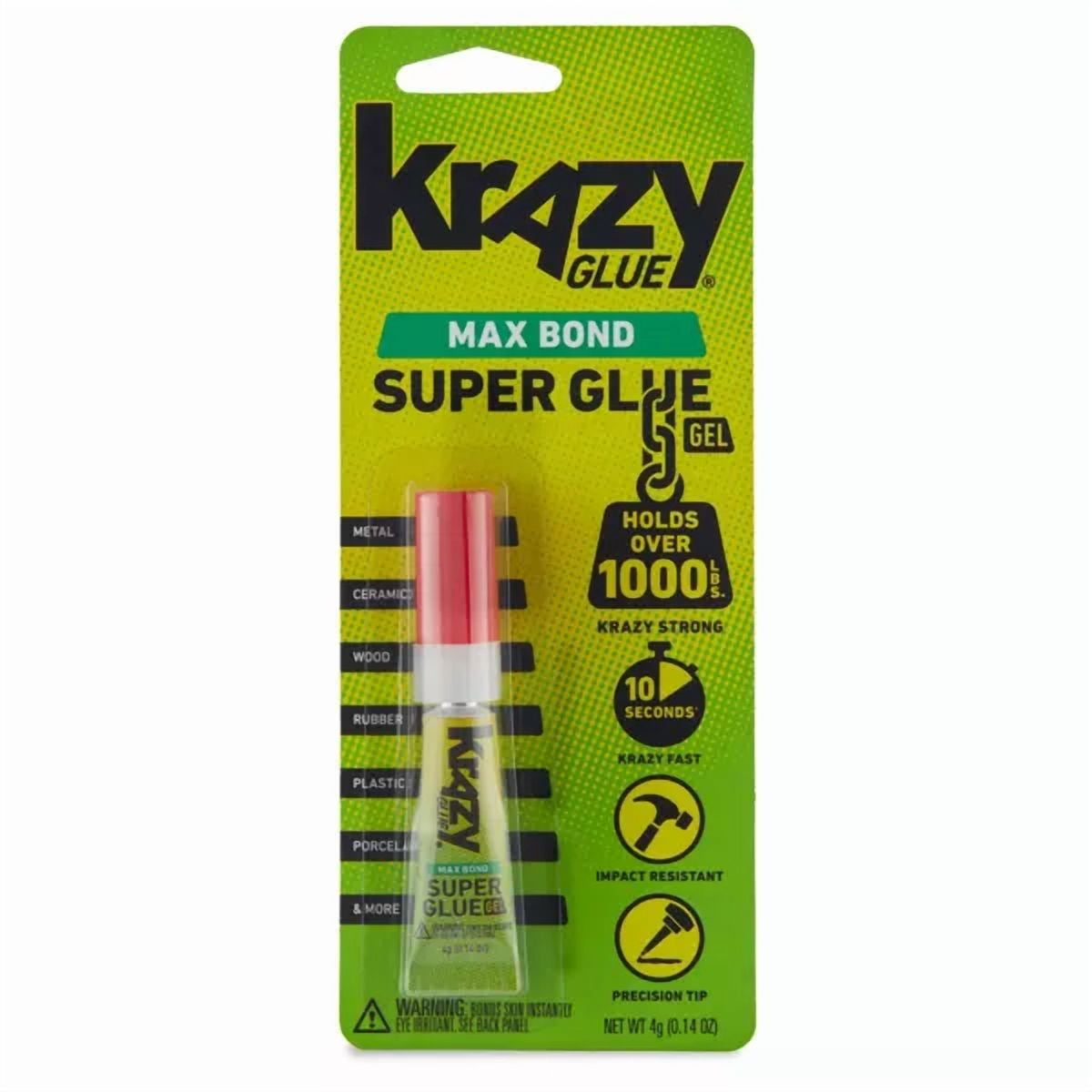 Precision Tip Super Glue 4g: Fast Drying, Clear, Works on Metal, Wood ...