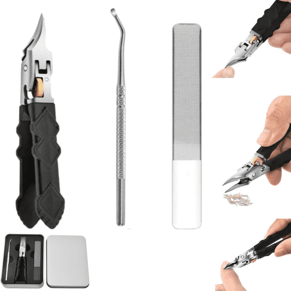 Precision Toenail Clipper for Thick & Ingrown Nails, 25° Angled ...
