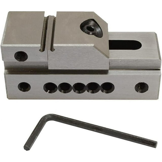 Precision Toolmaker Vise, Screwless Mini Insert Steel, Silver, .0002 ...