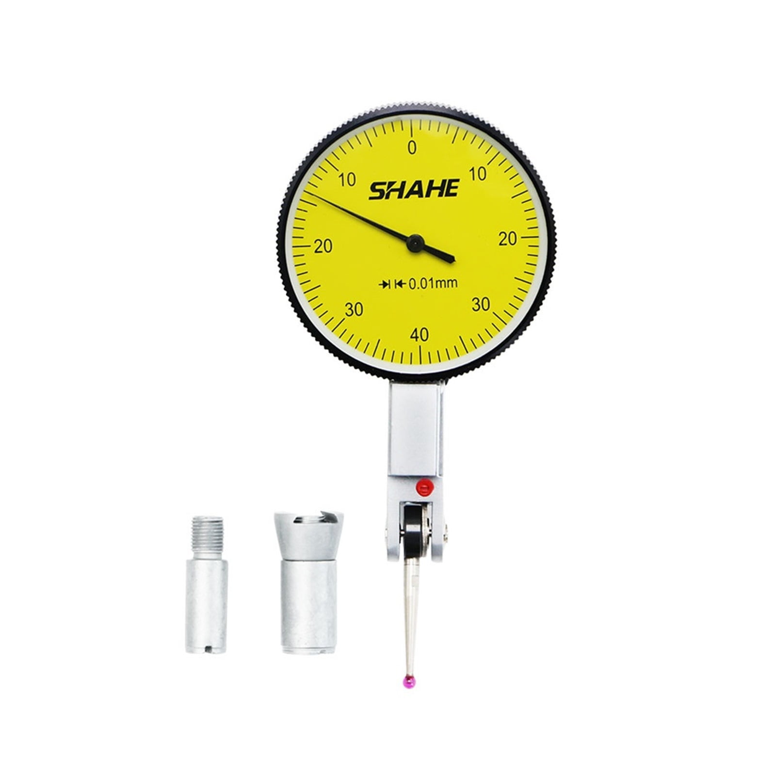 Precision Tools 0-0.8 mm 0.01 mm Metric Dial Test Indicator With Red ...