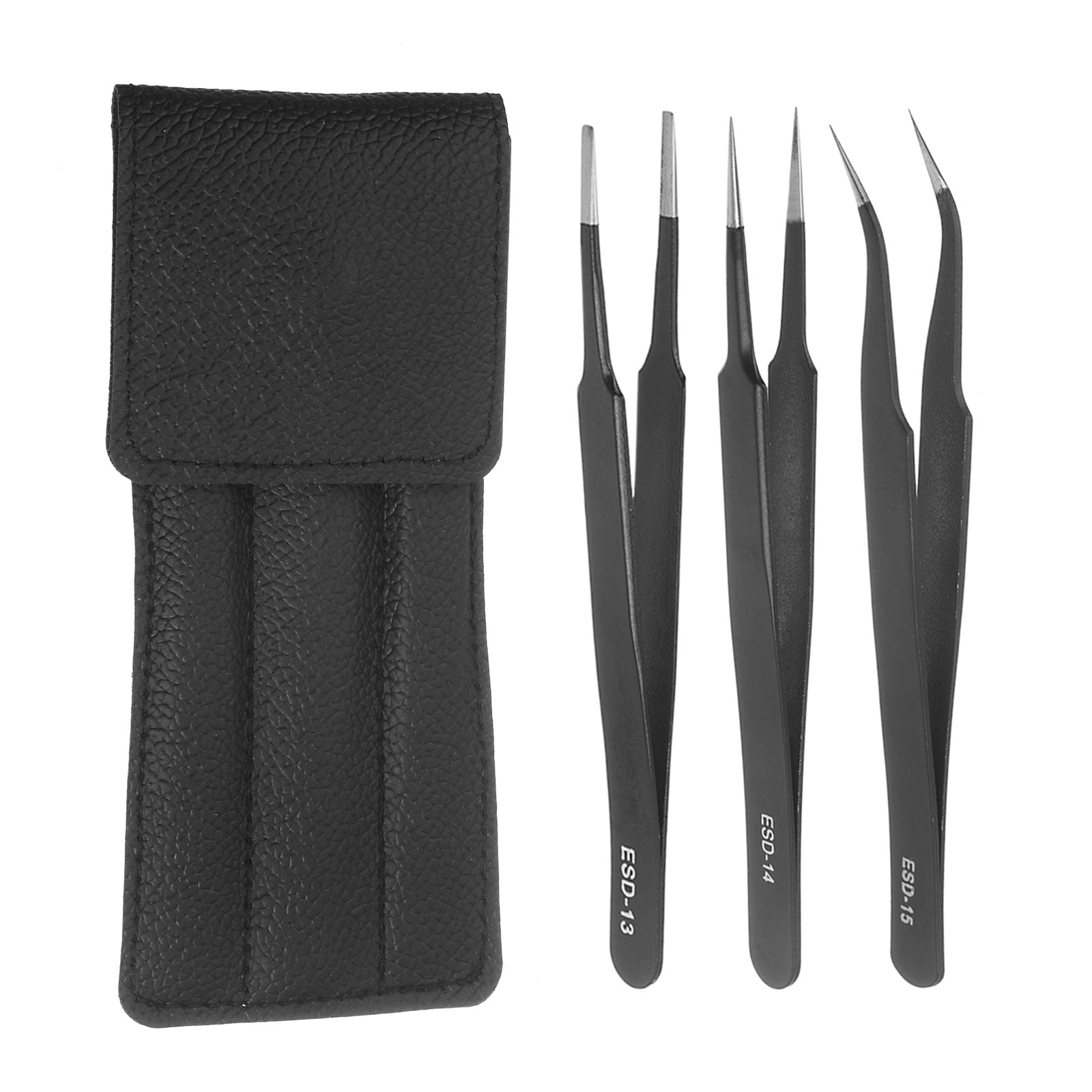 Precision Tweezers Set 3pcs, ESD Tweezers for Electronics Laboratory ...
