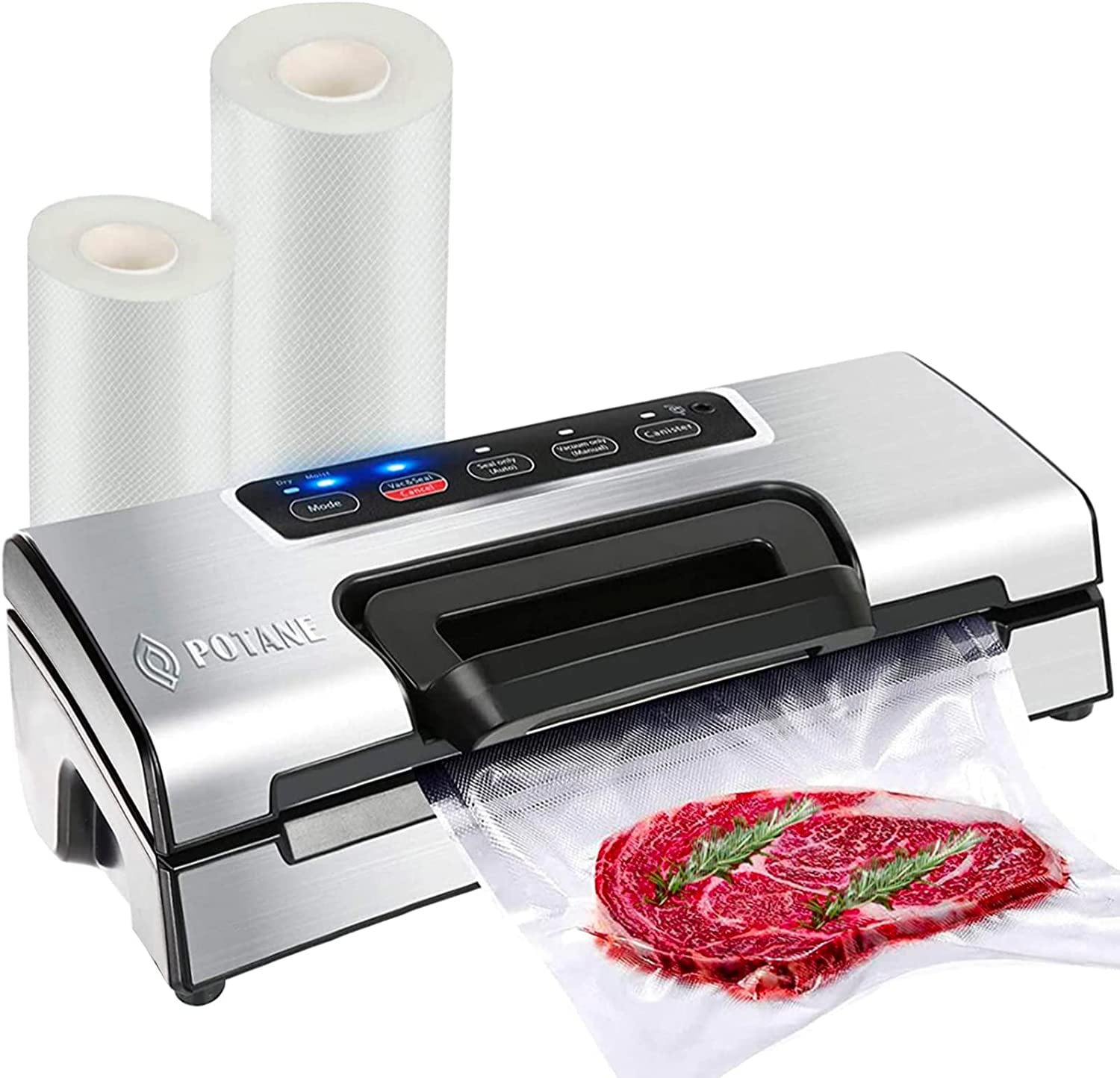 Precision Vacuum Machine,Pro Food Sealer with Built-in Cutter and Bag ...