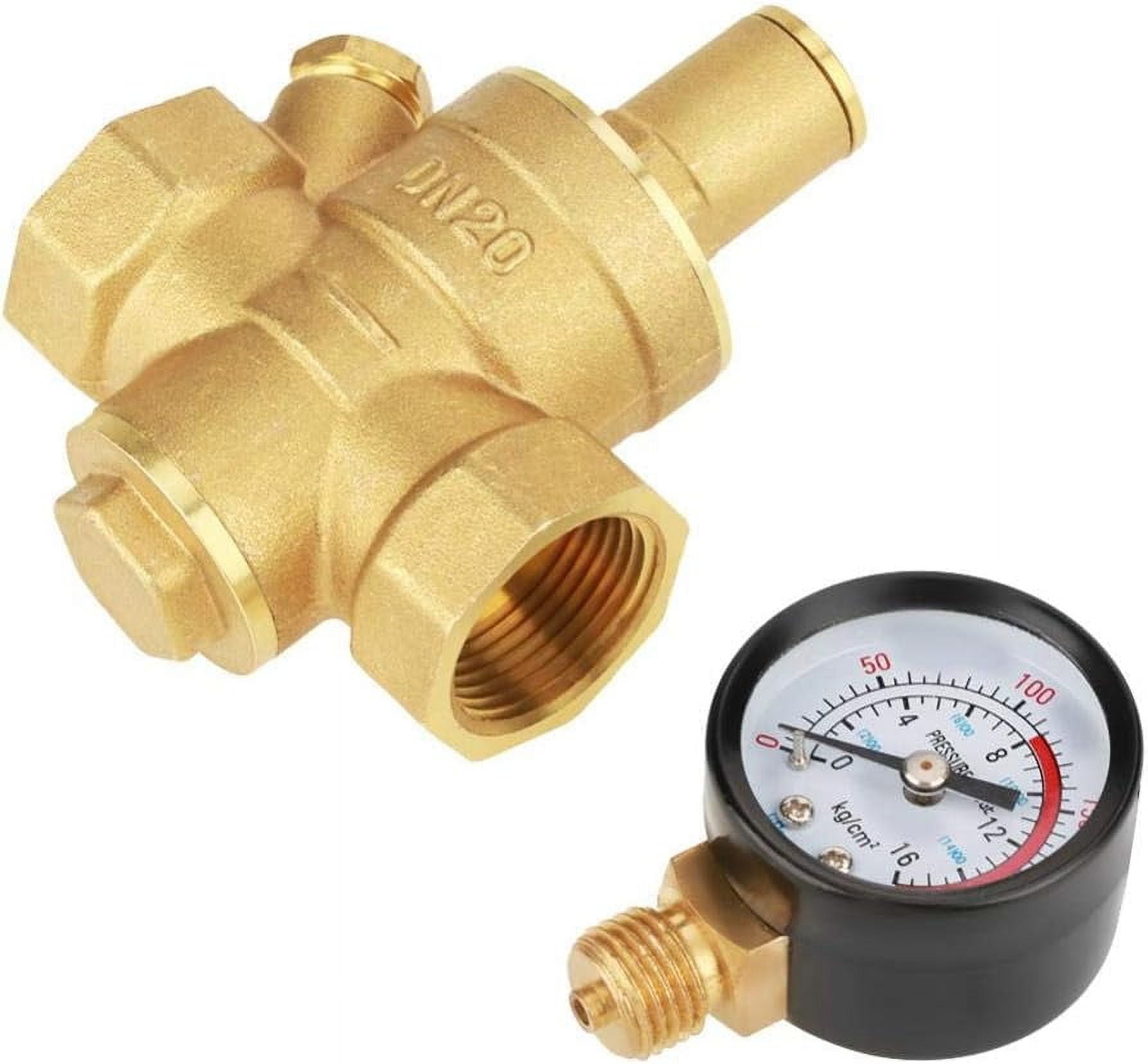 Precision Water Control, Adjustable Brass Water Pressure Reducer ...